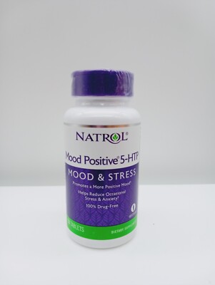 Natrol Mood Positive 5-HTP 50 Tablets Egg-Free, Fish Free, Gluten-Free ...