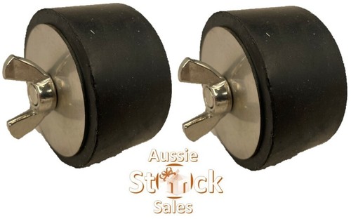 1 Pair expansion plug 50mm straight rubber stainless steel bung pipe ...