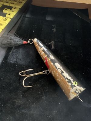 vintage old wood fishing lure saltwater surface plug | eBay