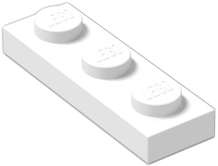 ☀️50x NEW LEGO 1x3 WHITE Plates (#3623) BULK Parts City Building Snow ...