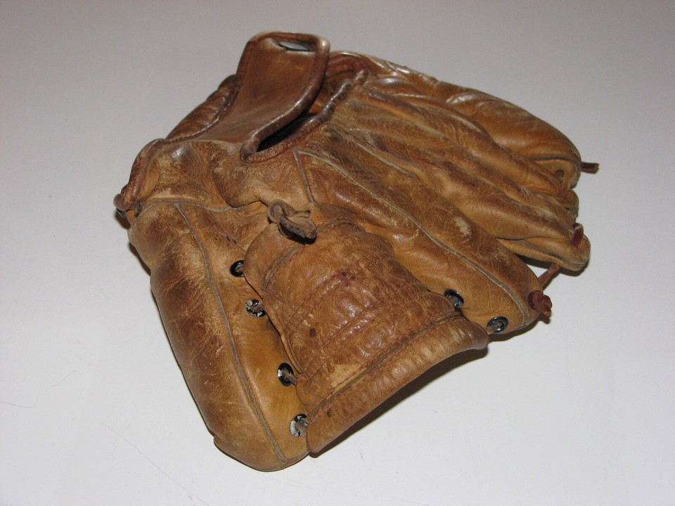 Vintage Antique Bob Feller JC Higgins 1688 Leather Baseball Glove 10 ...
