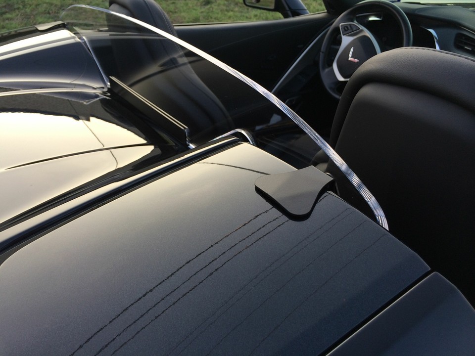 Wind Restrictor ® For 14-19 Corvette C7 Convertible CLEAR Wind ...