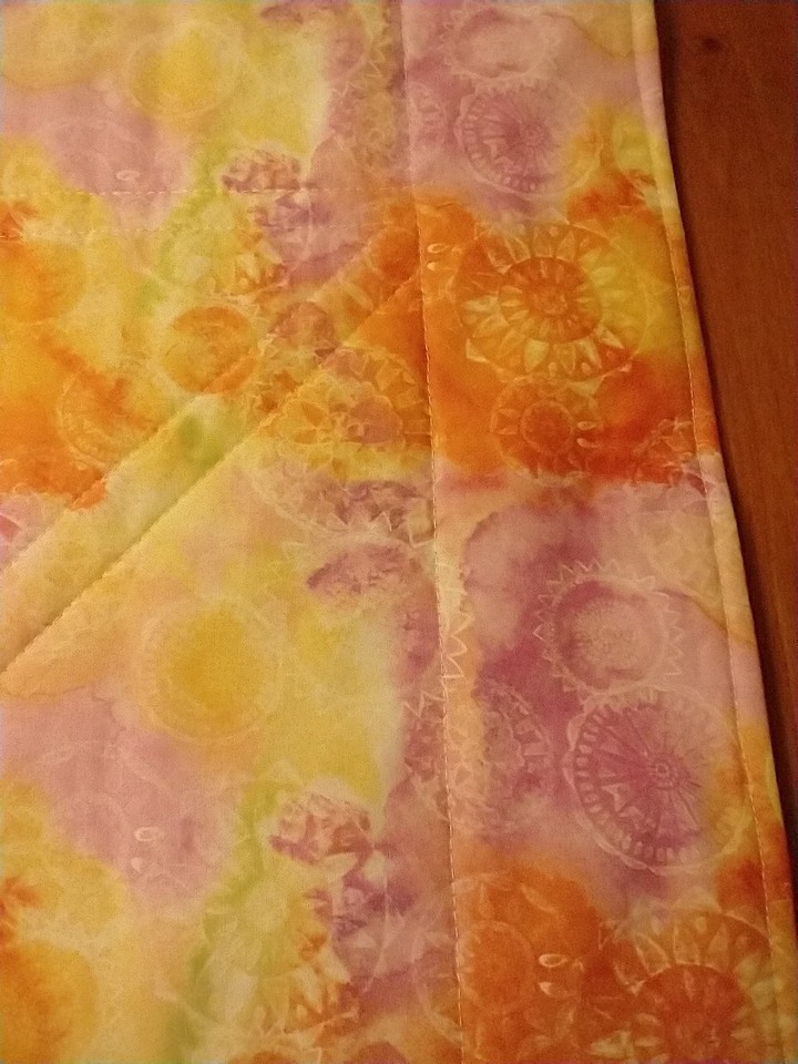 Spring Colorful Pastels Quilted 100% Cotton Table Runner 38x16 Free ...