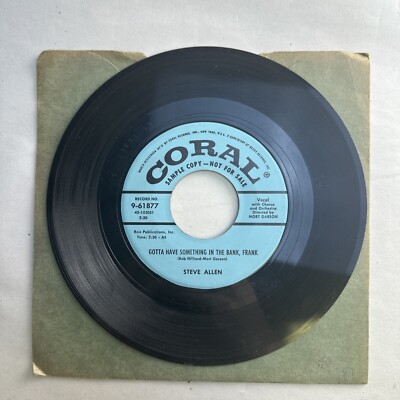 Coral Sample Copy Record No. 9-61877 Gotta Have Something In The Bank ...