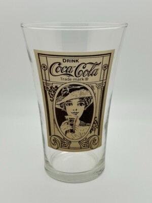 Vintage Coca Cola Glass Victorian Lady Recreation Coke Classic | eBay