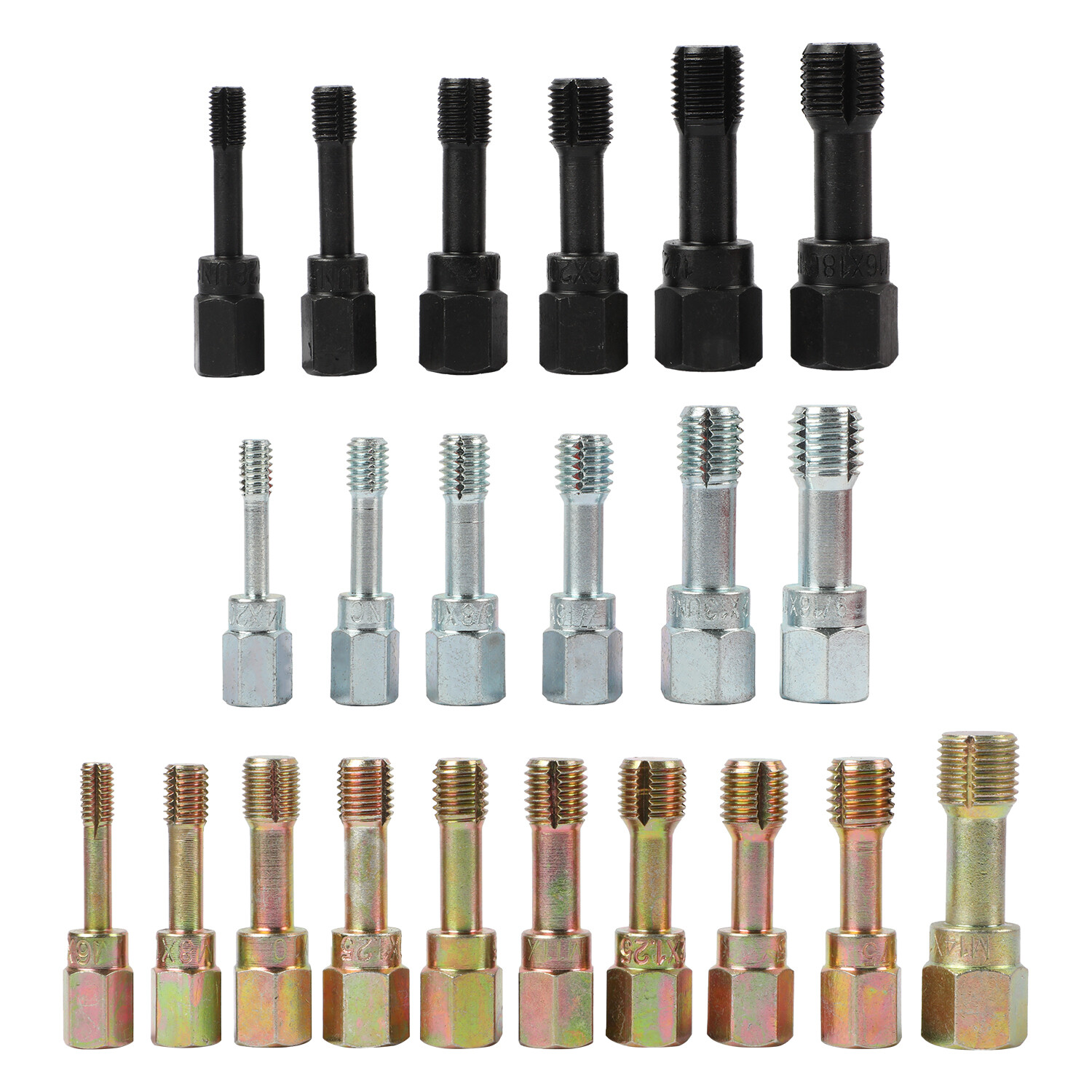 48PCS Thread Repair Tool Set Thread Chasers Thread Restorer Kit UNC/UNF ...