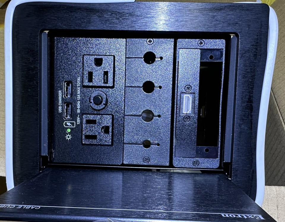 NEW Extron Cable Cubby 700 Black Finish Kit with-AC Power | eBay