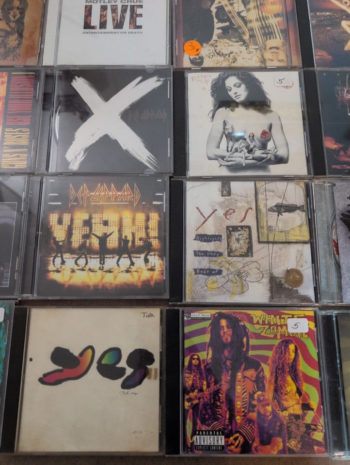 HUGE LOT 35 CDs ROCK METAL ALTERNATIVE CLASSIC ROCK IRON MADEN PINK ...