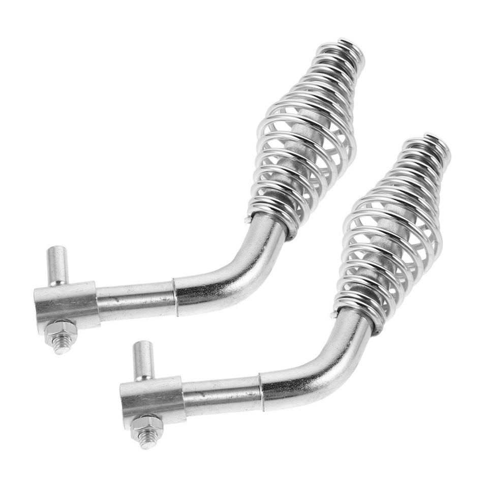 2pcs BBQ Grill Spring Handles: Wood Stove Door Spring Handle ...