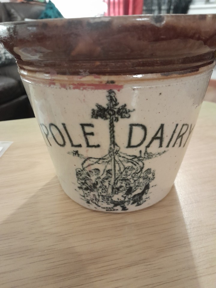 Maypole Dairy, Vintage Stonwear Butter Crock, 2lb Size | eBay UK