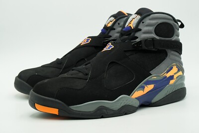 AIR JORDAN 8 VIII RETRO NEW SIZE 14 PHOENIX SUNS BLACK AIR JORDAN 8 VIII RETRO NEW SIZE 14 PHOENIX SUNS BLACK