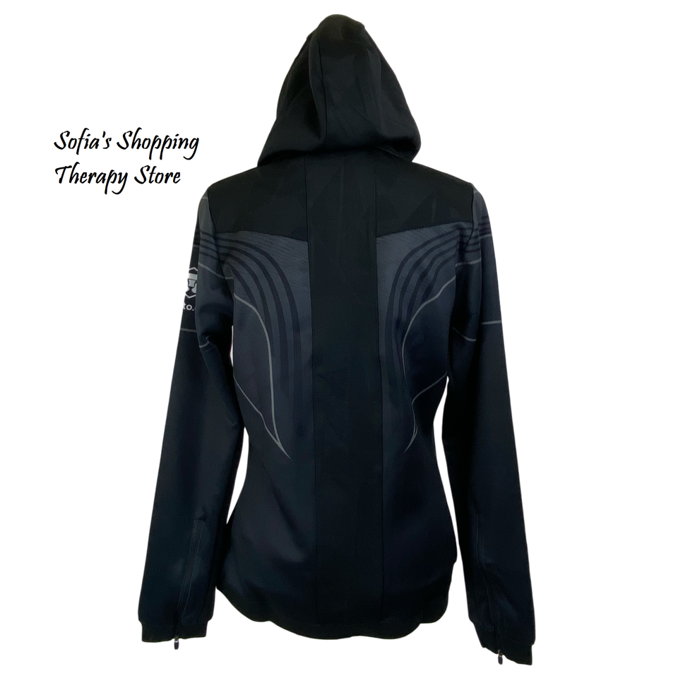 UFC Venum Authentic Fight Night 2.0 Women's Walkout Hoodie Jacket Black ...