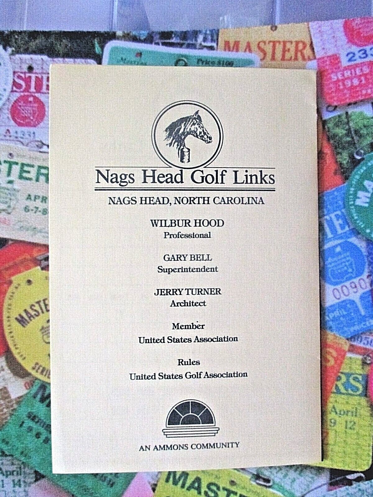 vtg - Golf Scorecard - NAGS HEAD GOLF LINKS - Golf Course gc - NC | eBay