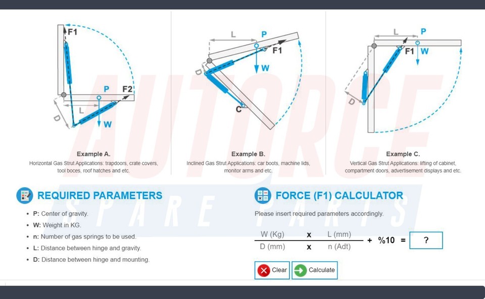 UNIVERSAL GAS STRUT HEAVY LID SUPPORT 150MM-1000MM 100N-2000N BALL ...