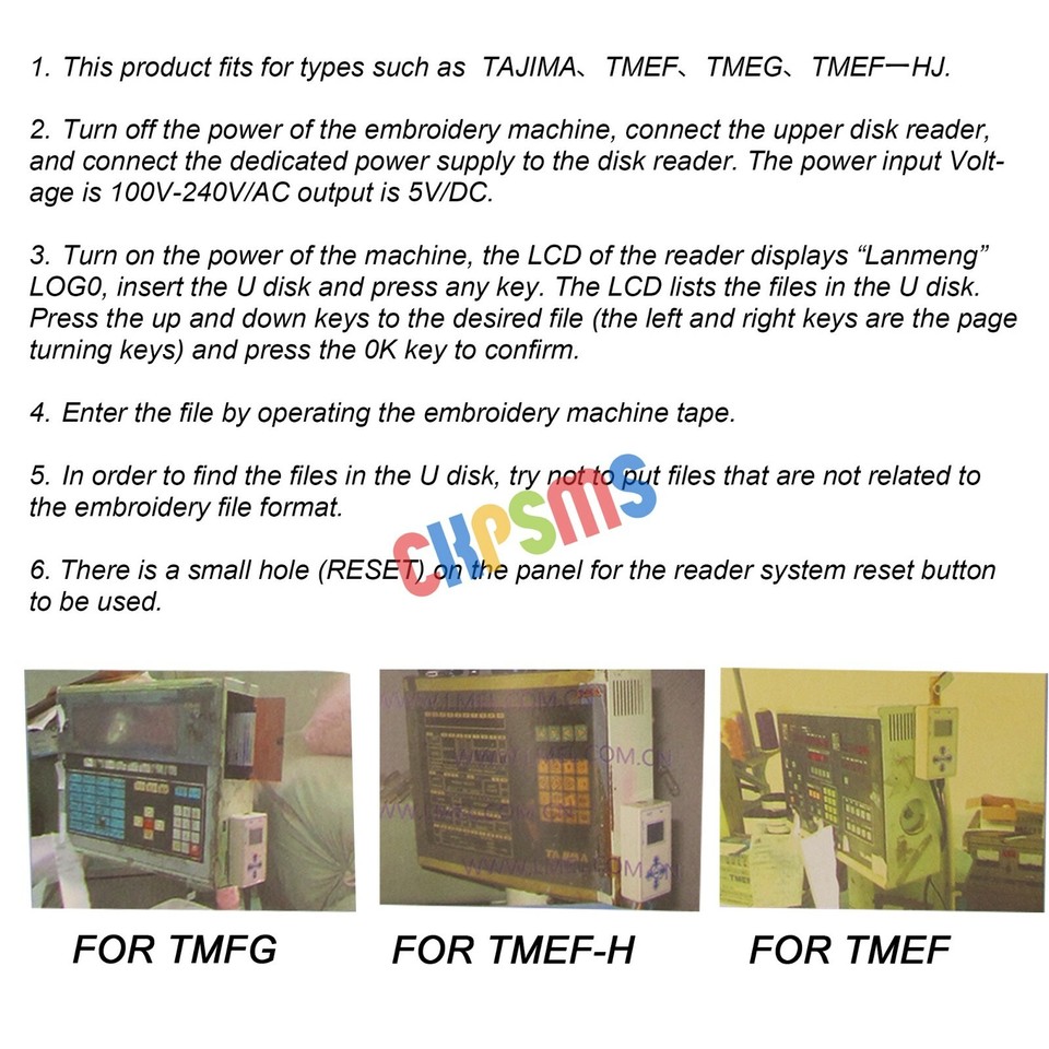 USB READER fit for Tajima embroidery machine TMFX,TMEX,TMEG,TME-DC,TMEF,TMEF-H | eBay