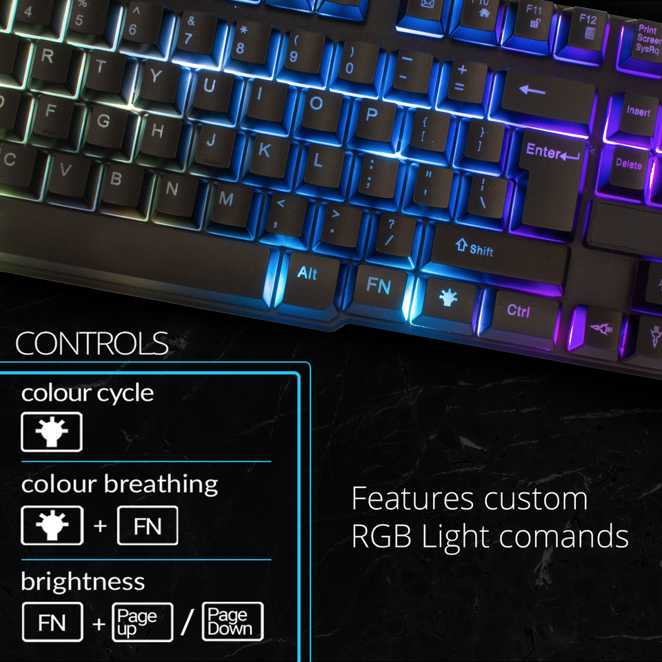 Gaming Keyboard for PS5, Playstation 5 Xbox , PC Gaming LED RGB Backlit ...