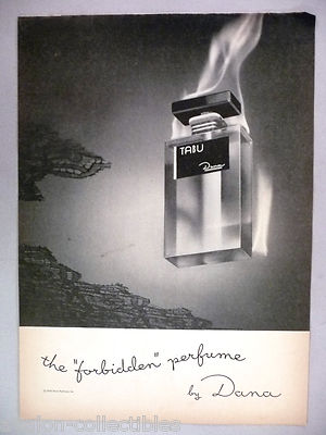 Tabu Perfume by Dana PRINT AD - 1946 | eBay
