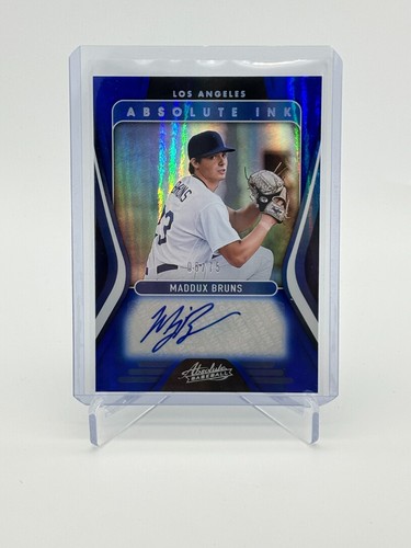 2022 Panini Absolute Baseball #AI-MB Absolute Ink Spectrum Blue Maddox ...