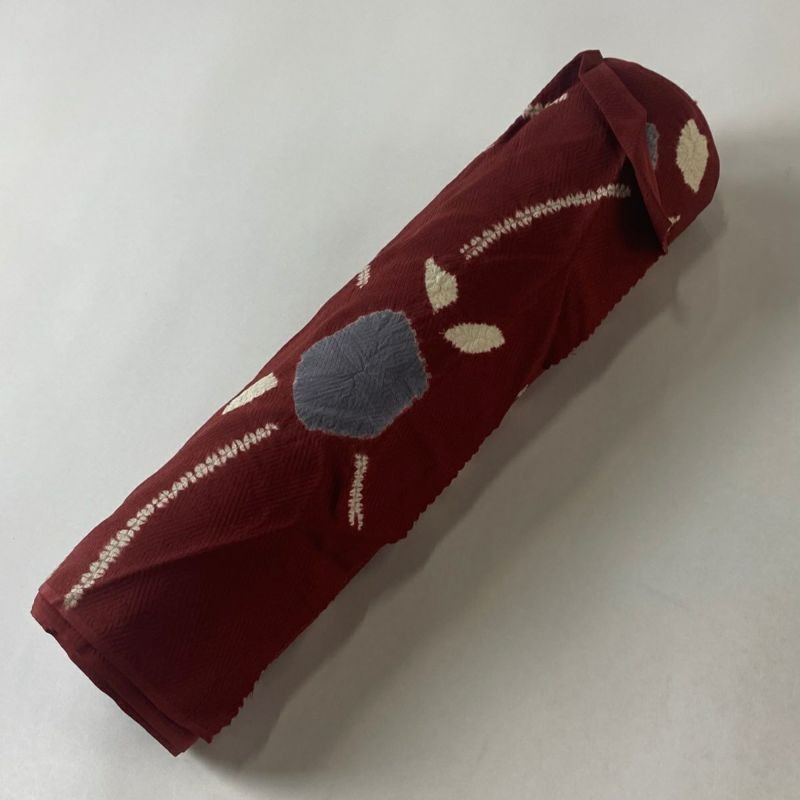 JAPANESE KIMONO FABRIC CLOTH BOLT ENJI COLOR FINE PATTERN PURE SILK ...