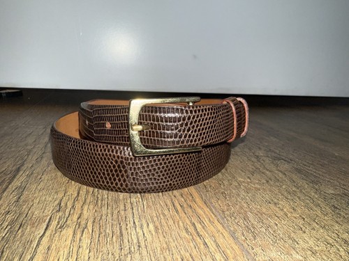 Santa Fe Genuine Lizard Belt Size 35 | eBay