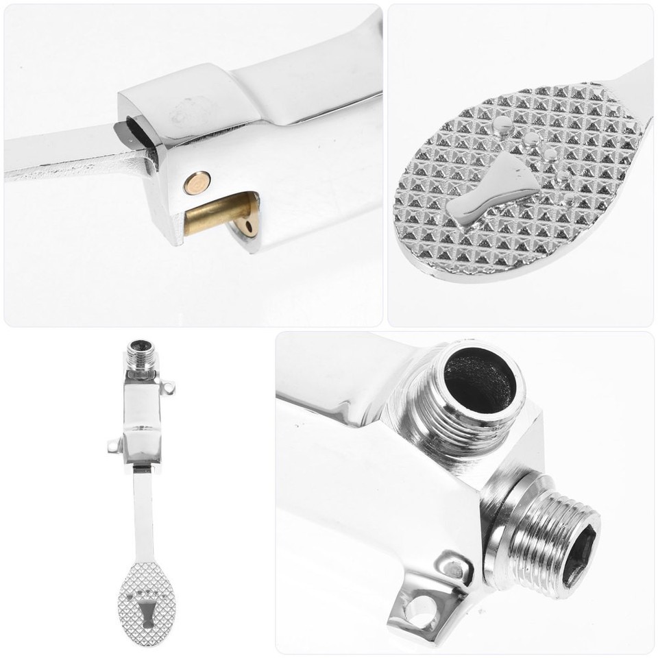 Valve Bathroom Basin Faucet Pedal Foot Operated Washbasin Foot Valve ...