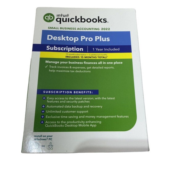 Intuit QuickBooks Desktop Pro Plus 2022 1-PC For Windows for sale ...