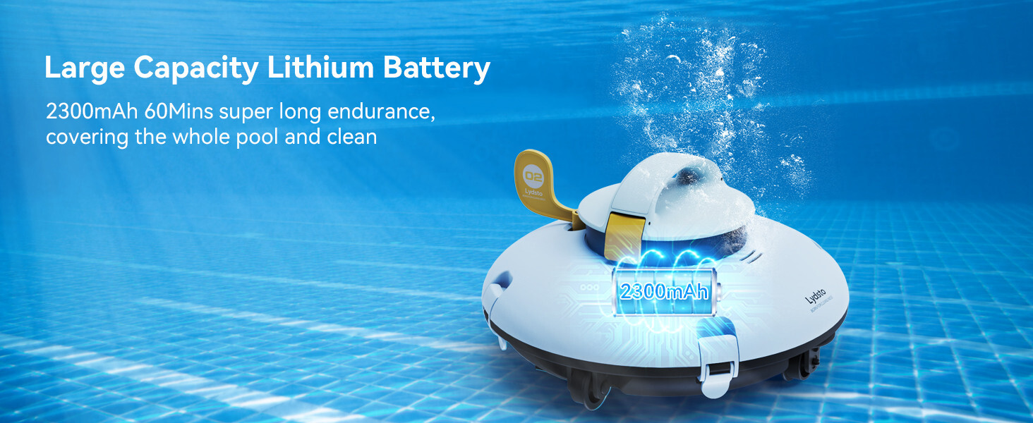 (small) in/above-ground flat pool Cordless Robotic Vacuum Cleaner Robot ...