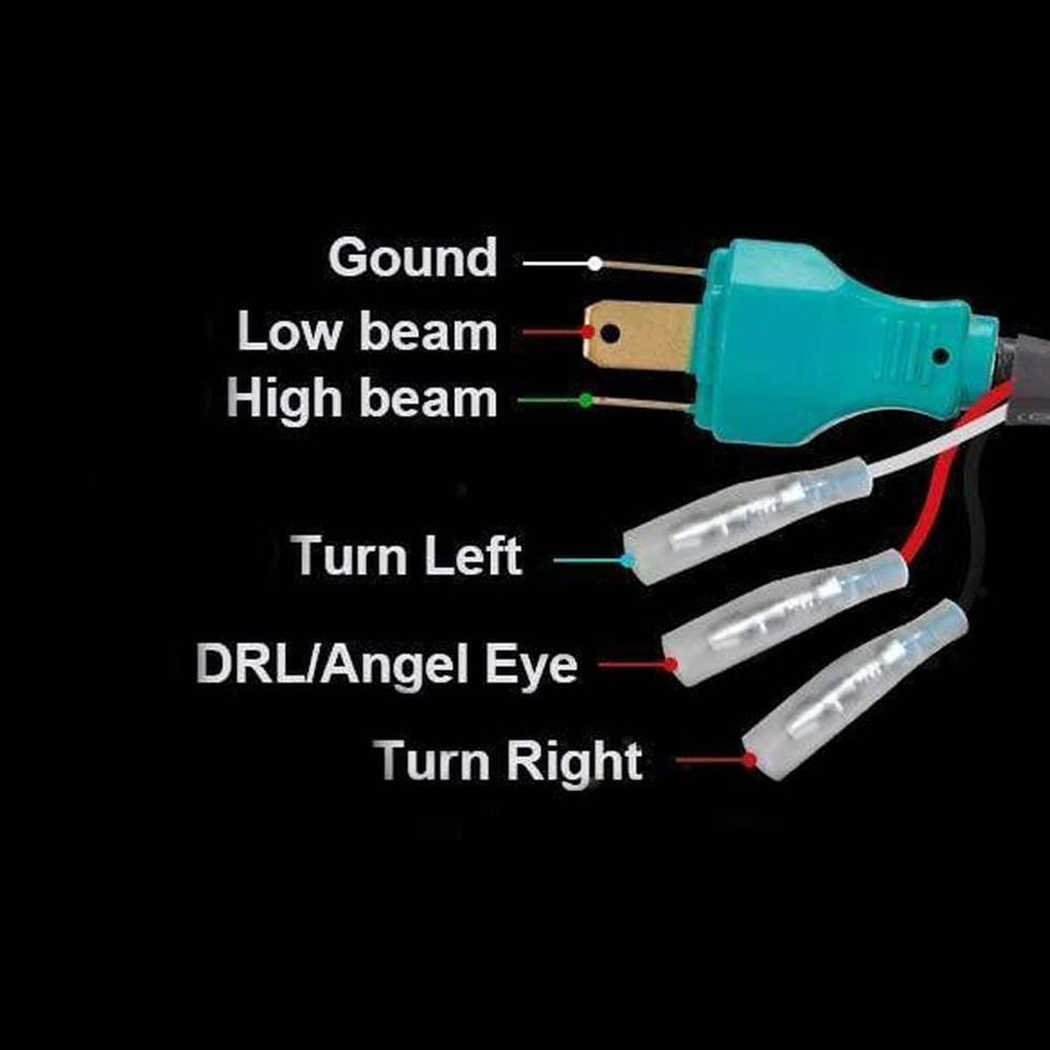 7'' Inch Motorcycle LED Headlight Turn Signal Lights For Harley Fatboy ...