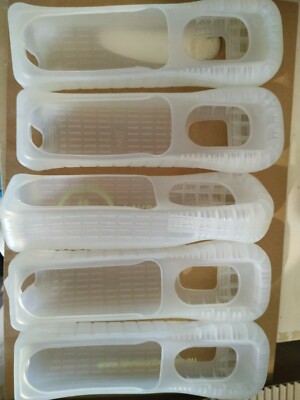 Genuine Nintendo Wii Remote Clear Silicone Cover Sleeve Protective Skin ...