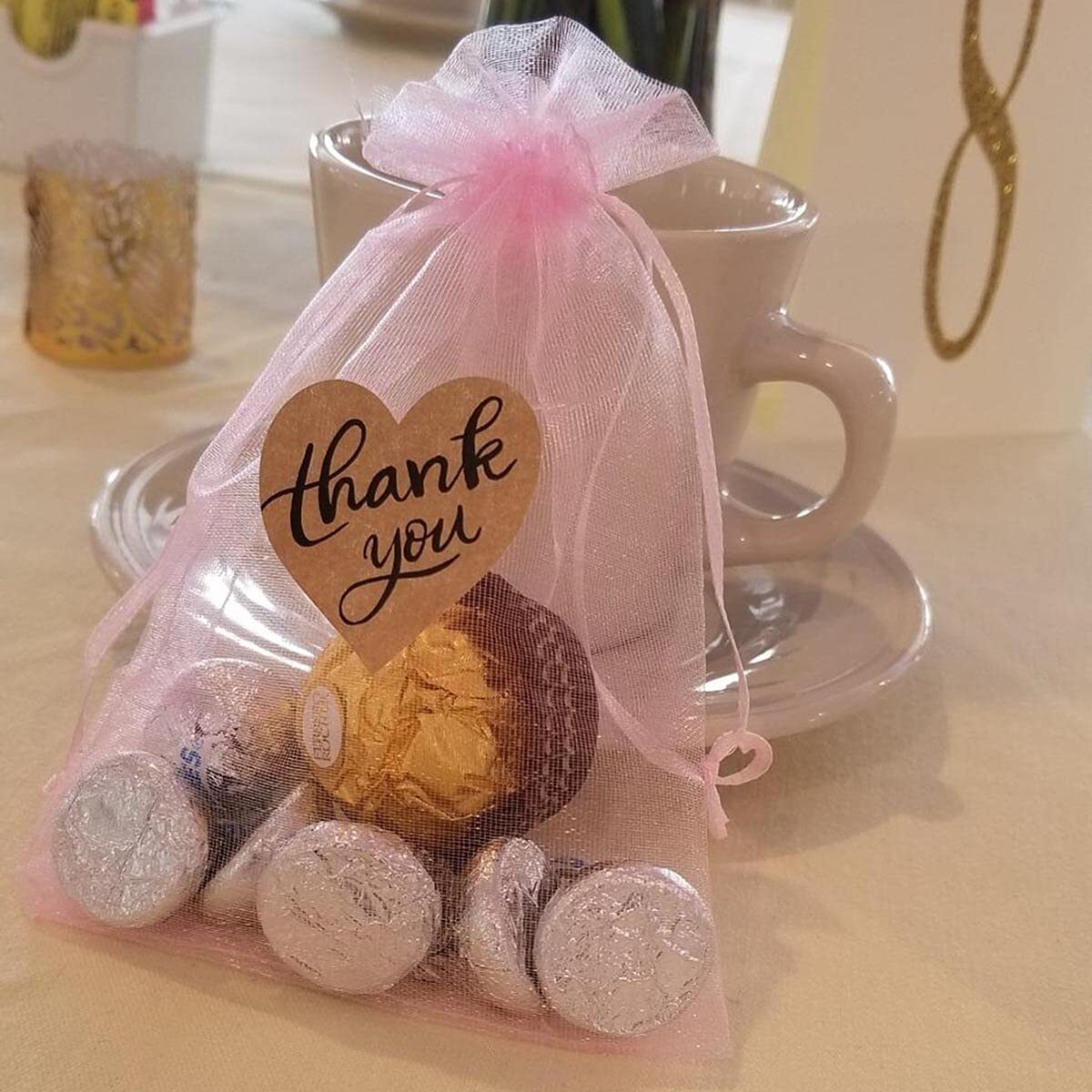 5x7 Inch Organza Gift Bag With Drawstring For Jewelrycandyset Of 100 ...