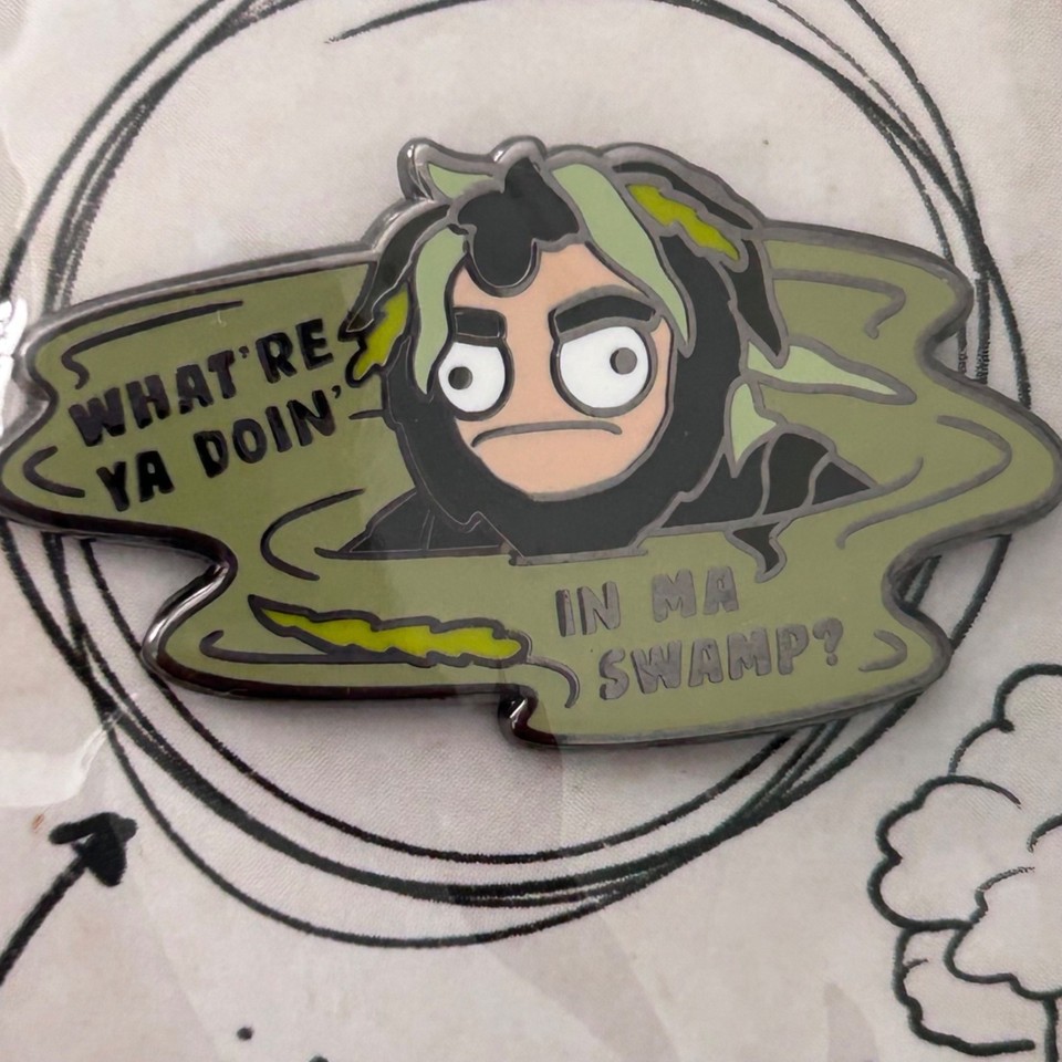 Bigfoot Whatre Ya Doin In Ma Swamp Toku Arts Enamel Lapel Pin Humorous ...