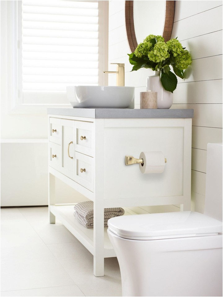 Amerock BH36031 Revitalize Wall Mounted Toilet Paper Holder - Gold | eBay