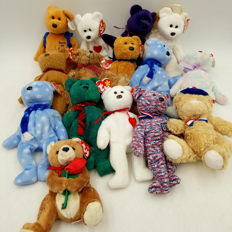 TY Beanie Babies Large Mixed Lot Plush Toy Collection (30) | eBay