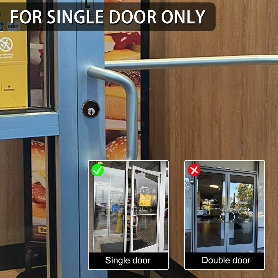 Storefront Door Lock Alsecure Commerical Mortise Lock, Swing Deadbolt ...