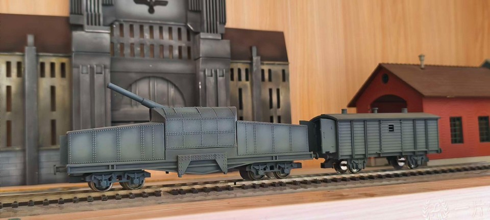 model trains Ho 1/87 DRG Train Cannon Armored Train ww2 | eBay