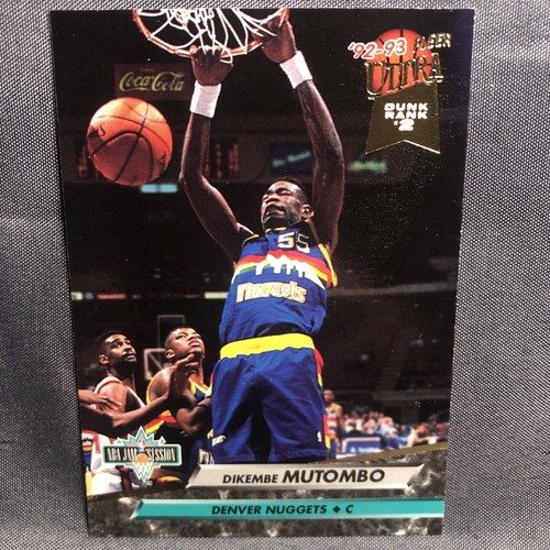DIKEMBE MUTOMBO 1992-93 Fleer Ultra #202 NBA Jam Session Dunk Rank #2 ...