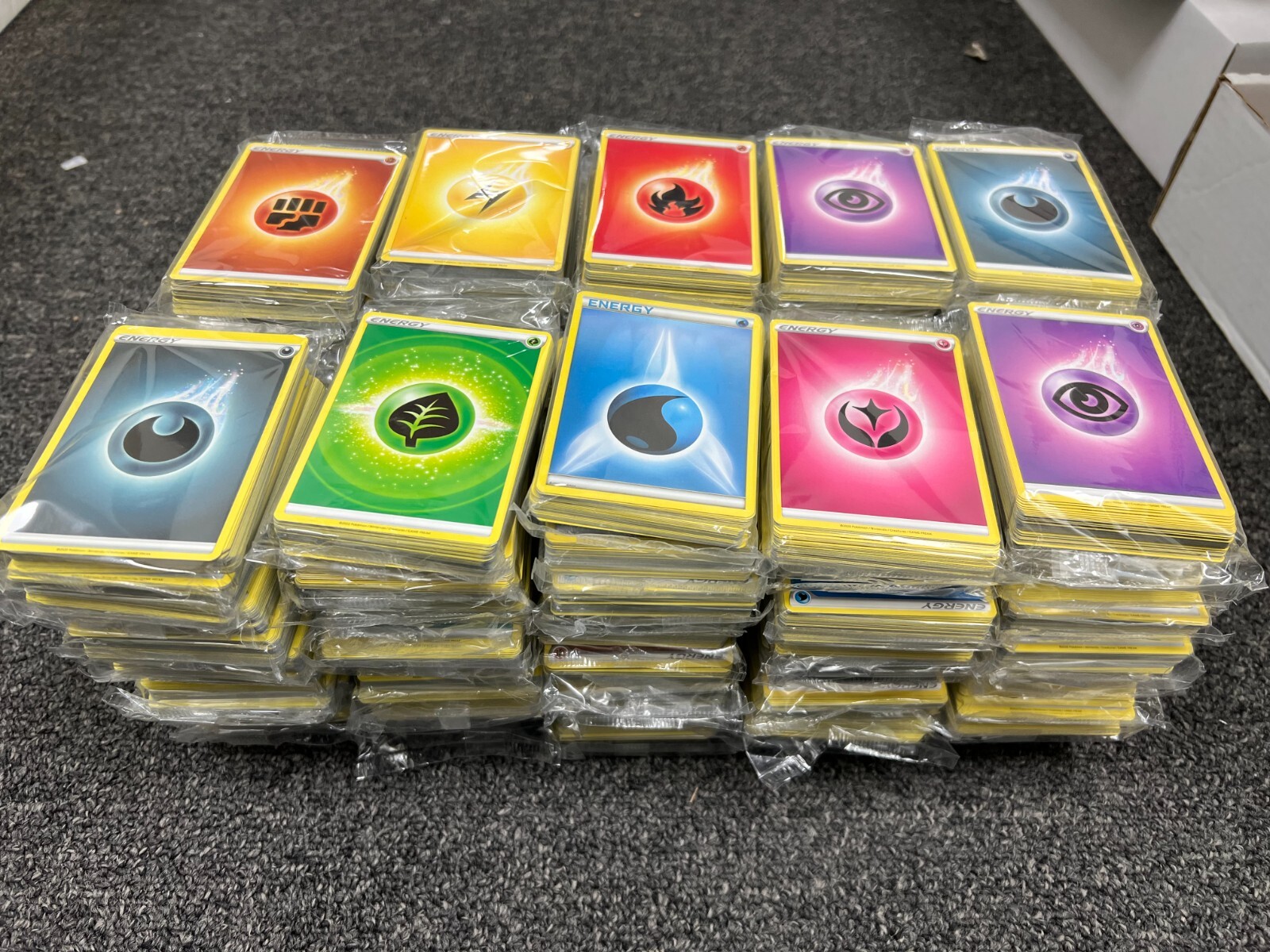 4500 Energy Cards! 100x Sealed Packs of 45 Basic Energy New Sealed ...
