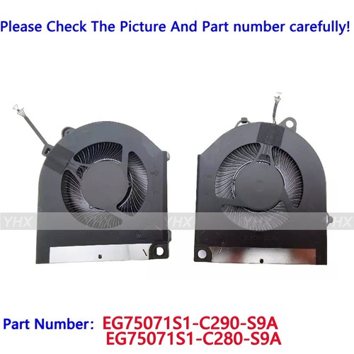 New For DELL G15 5530 G16 7630 CPU+GPU COOLING FAN R+L DC12V | eBay