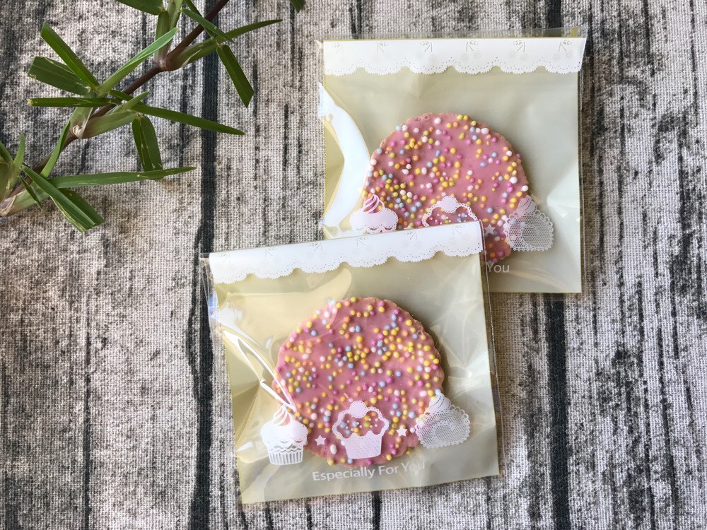 200x plastic bags lolly cookie bags candy pastry wedding party favour ...