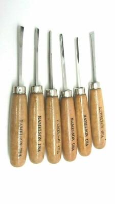 Ramelson Wood Carving Chisel Gouge Tools 6pc Woodworking Metalworking ...