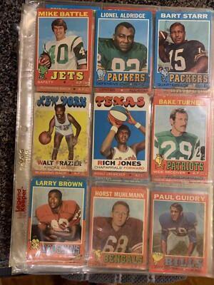 Mixed Lot of 1971 Topps Football Cards & Others | eBay