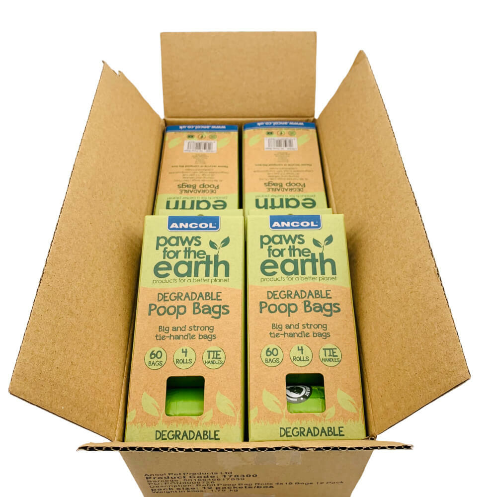 Ancol Dog Puppy Biodegradable Poop Scoop Poo Waste Bags Rolls 60 120 ...