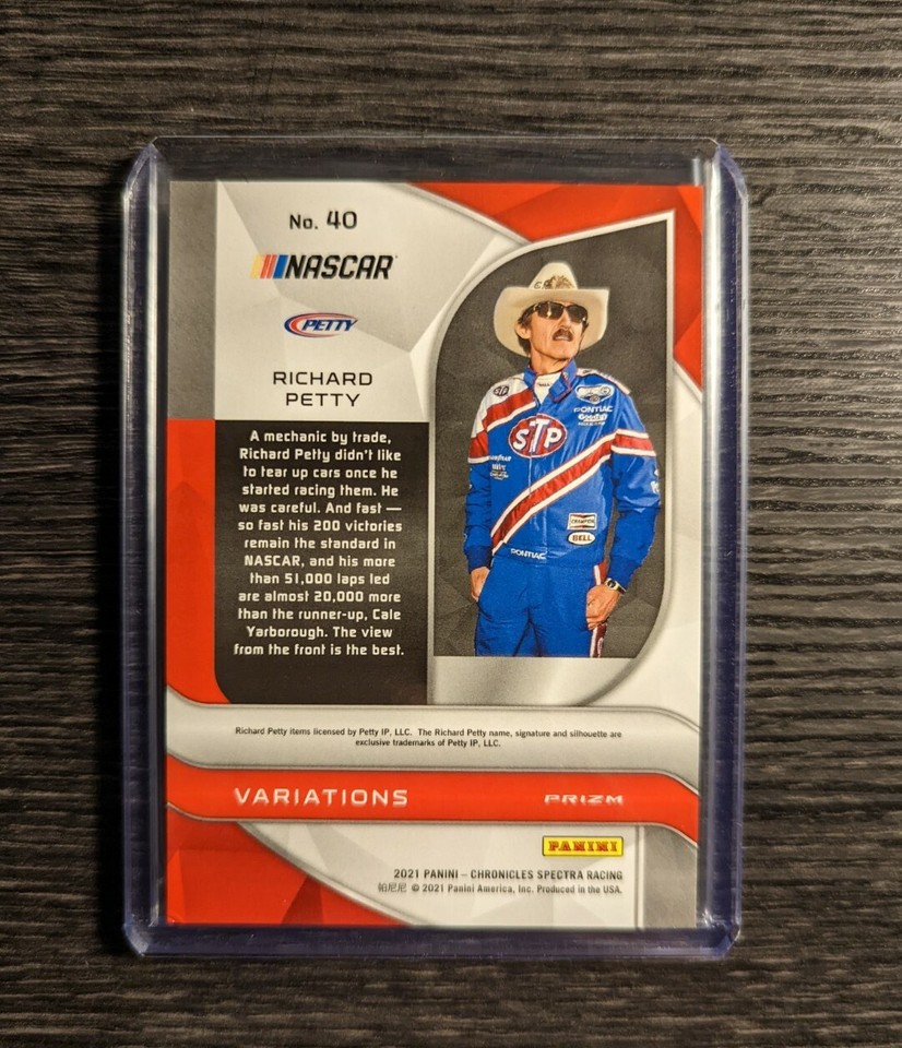 2021 Panini Racing Chronicles Spectra Richard Petty "The King ...