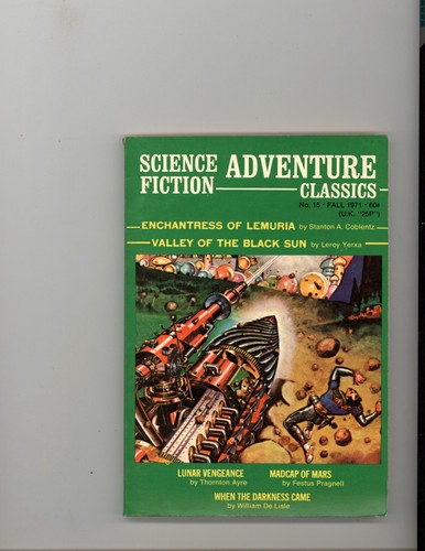 Science Fiction Adventure Classics Fall 1971 No 15 Pulp | eBay