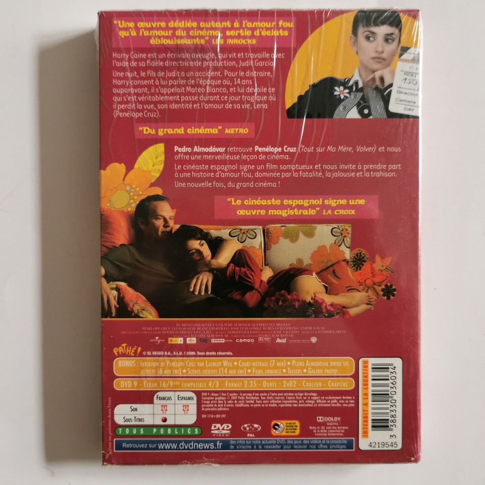 Broken Embraces - Penélope Cruz - Lluís Homar - Box Set 1 DVD - Zone 2 - New | eBay
