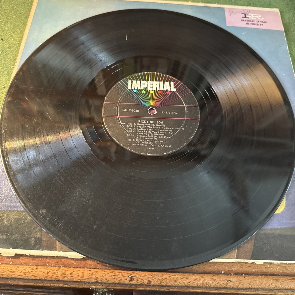 Ricky Nelson Ricky 1957 Imperial LP-9048 Vinyl Record Album. Untested ...