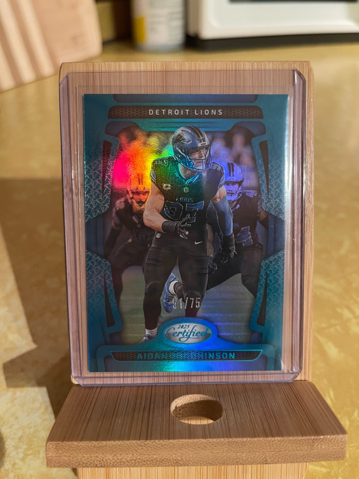 2025 Panini Certified - Aidan Hutchinson #32 Mirror Teal /75 for sale ...