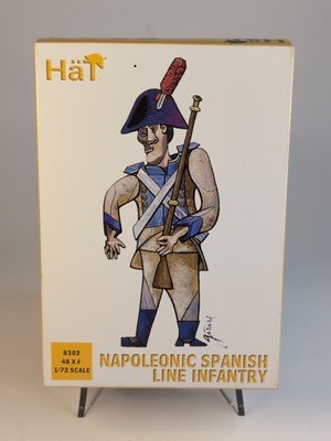 HAT- Napoleonic SPANISH LINE INFANTRY #8302 (x48)- 1:72 (#B - Special ...