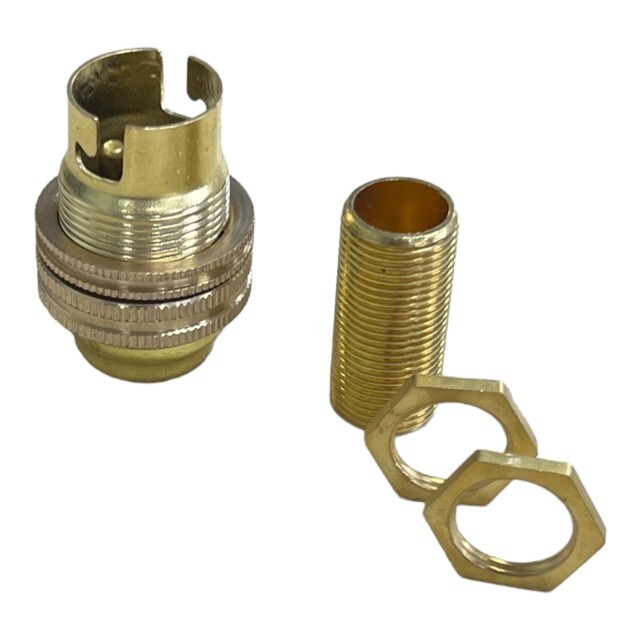 Jeani Brass Lamp Holder Un Switched Bayonet SBC Bulb Holder 1/2 ...