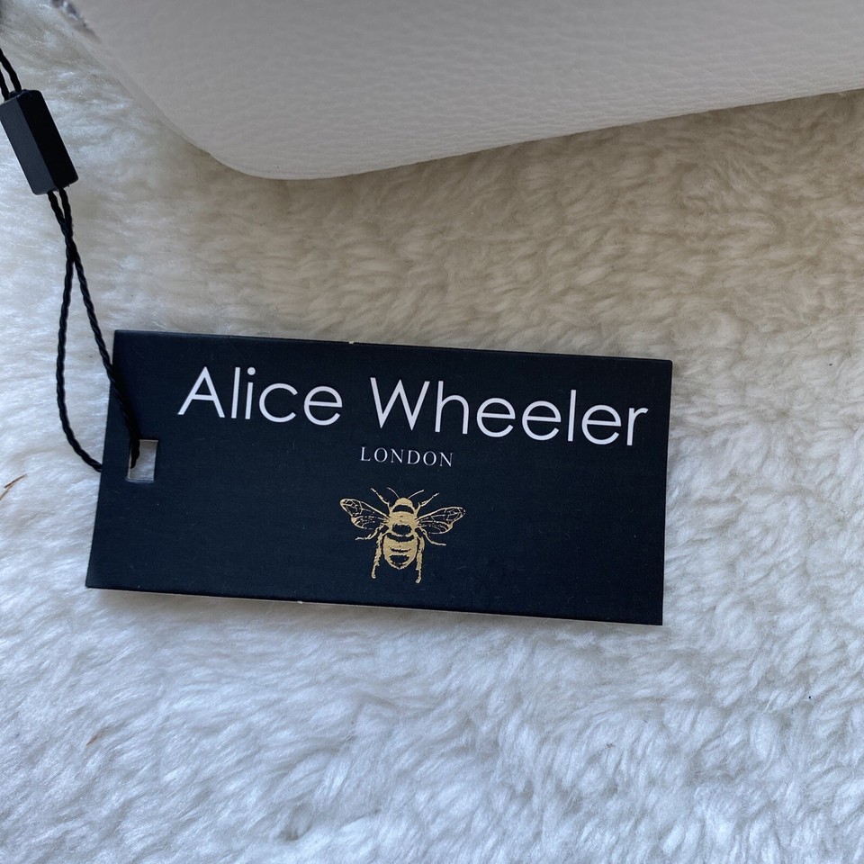 Alice Wheeler London Make Up Bag White Zipper 21 cm | eBay UK